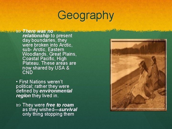 First Nations PreContact Grade 6 Social Studies What
