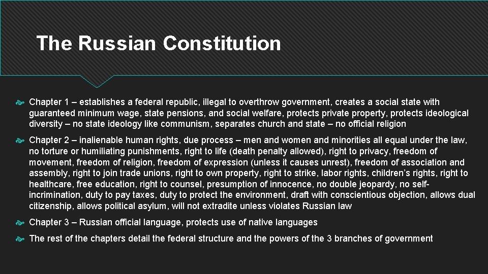 RUSSIA Brief History of Russia to the Theme