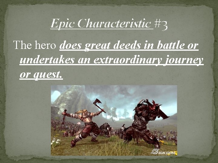 Epic Heroism in Anglo Saxon Literature Epic Definition