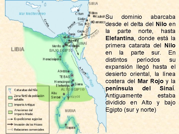 EGIPTO UBICACIN ESPACIOTEMPORAL Bajo Egipto que comprende un