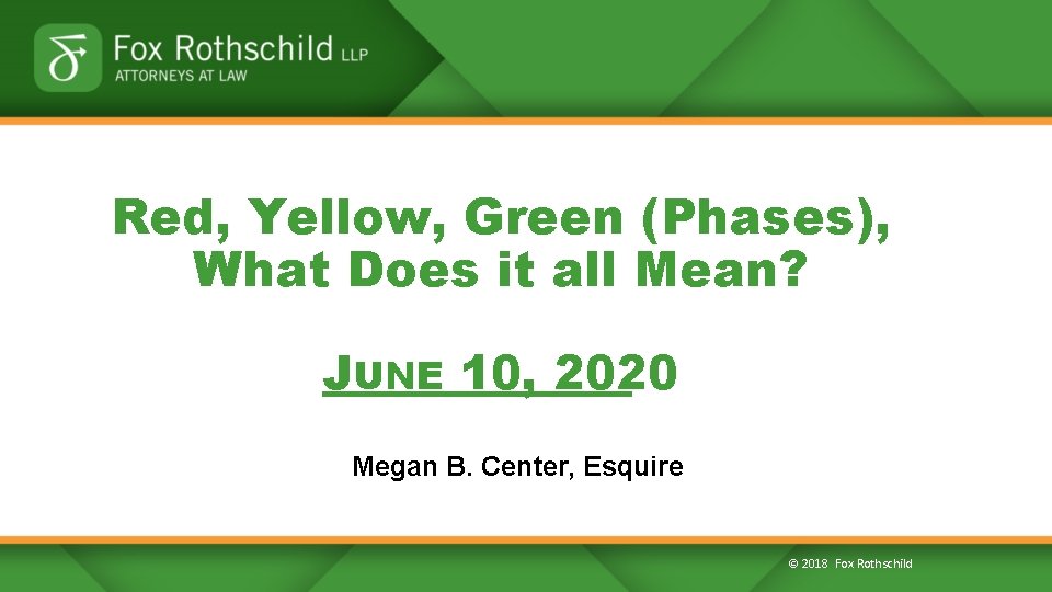Red Yellow Green Phases What Does it all