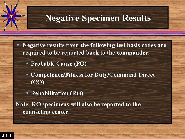 Negative Specimen Results Enabling Learning Objectives 1 2
