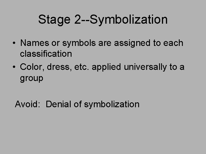The Eight Stages of Genocide By Dr Stanton