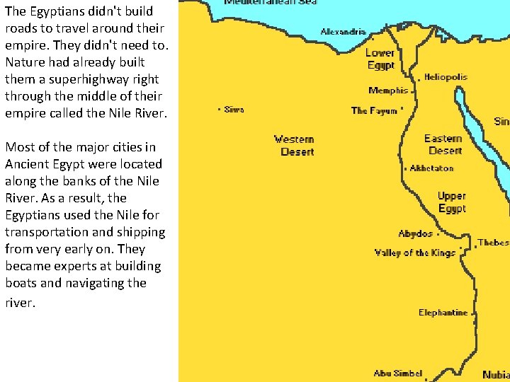 How did the ancient Egyptians use the Nile