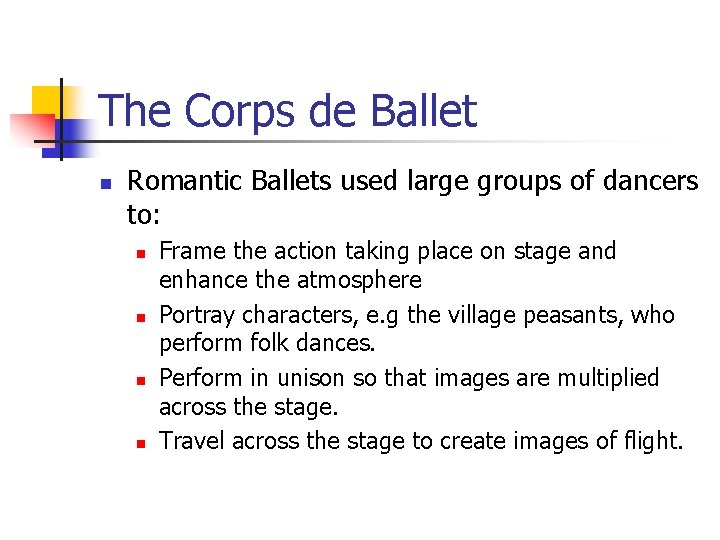 History of Dance Romantic Ballet 1830 1870 n