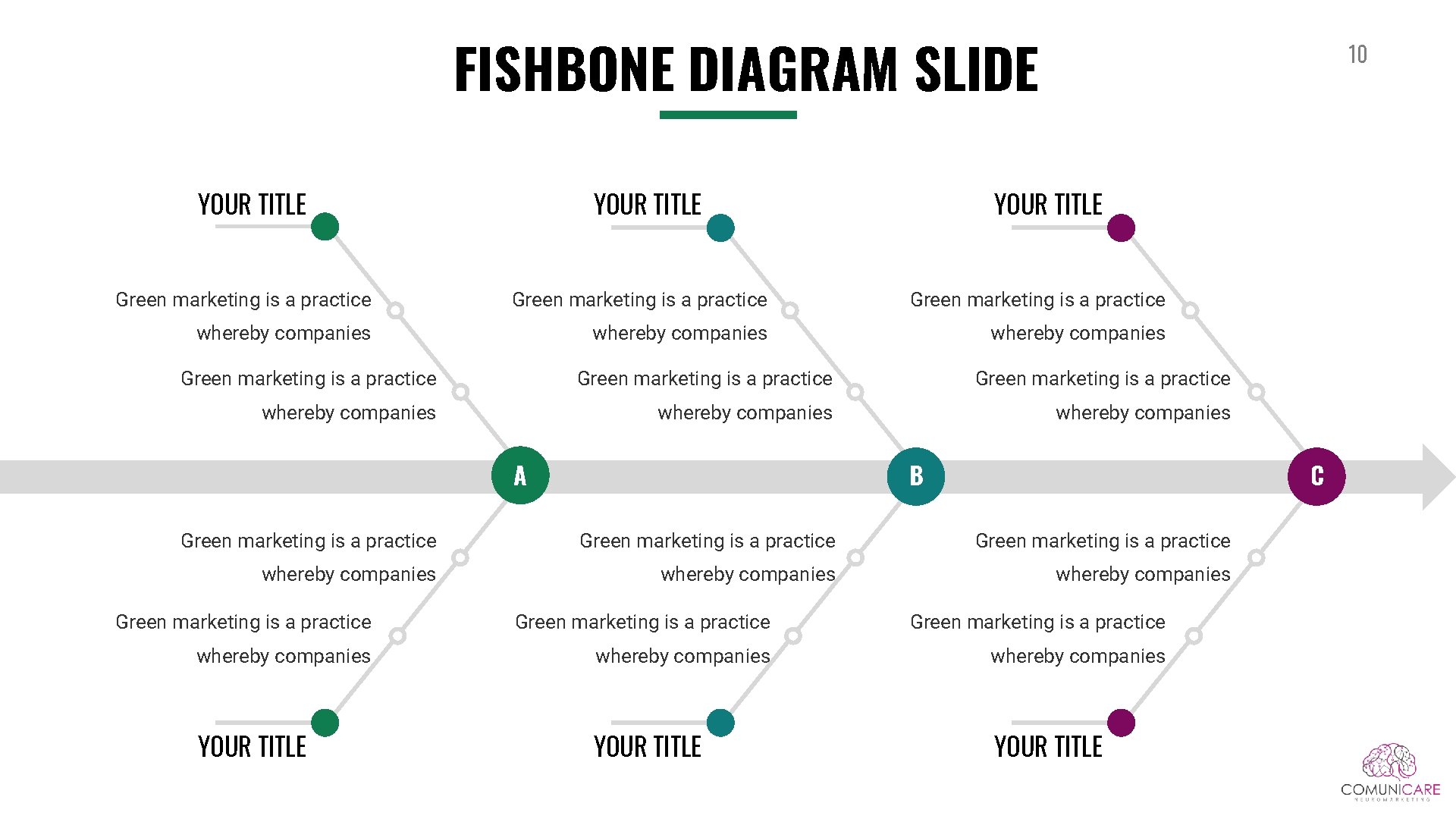 FISHBONE DIAGRAM SLIDE 1 YOUR TITLE A 3