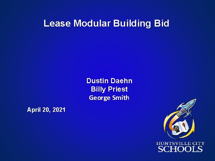 Lease Modular Building Bid Dustin Daehn Billy Priest