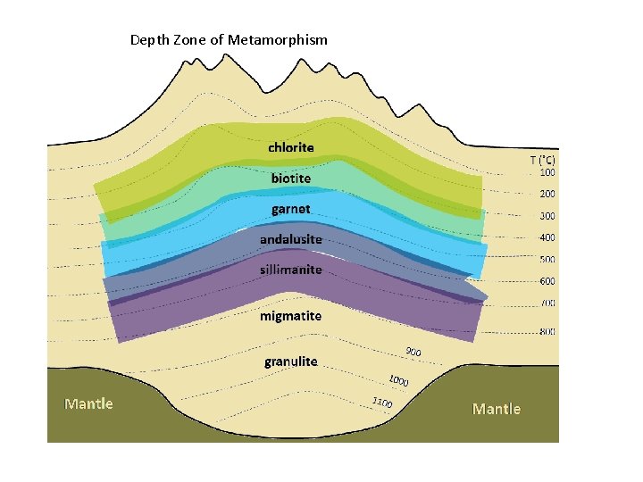 Depth Zone of Met Met Grade and Facies