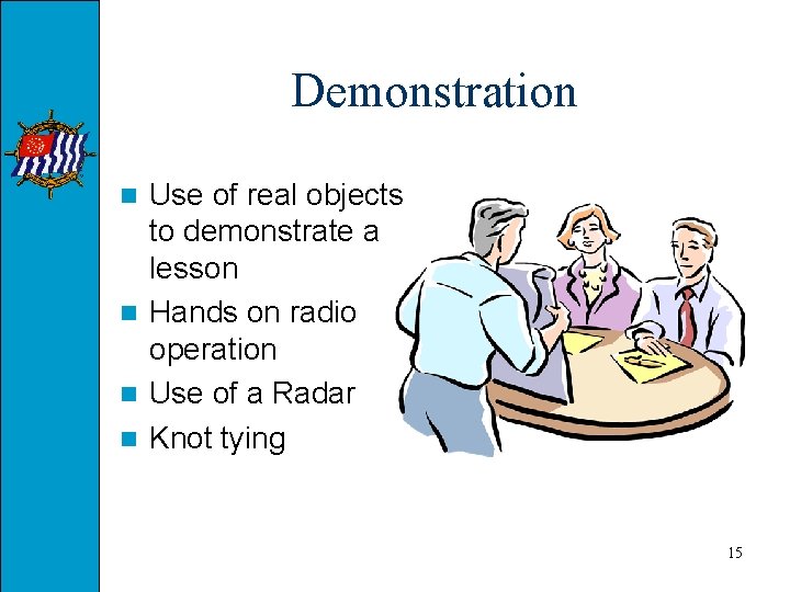 Presentation Techniques Instructor Development Dedicated to making boating