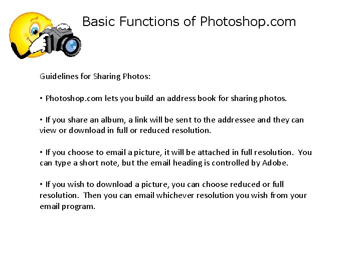 Using Photoshop com to Share Digital Photos Photoshop