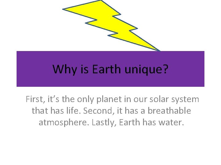 Our Eight Planets In our solar system we