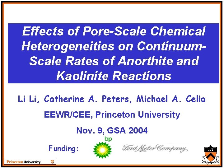 Effects of PoreScale Chemical Heterogeneities on Continuum Scale