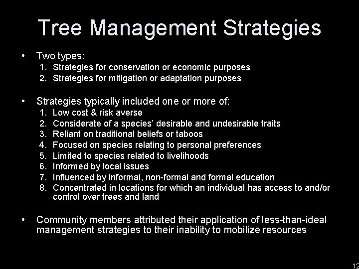 The Gender of Trees Gendered Local Knowledge Systems
