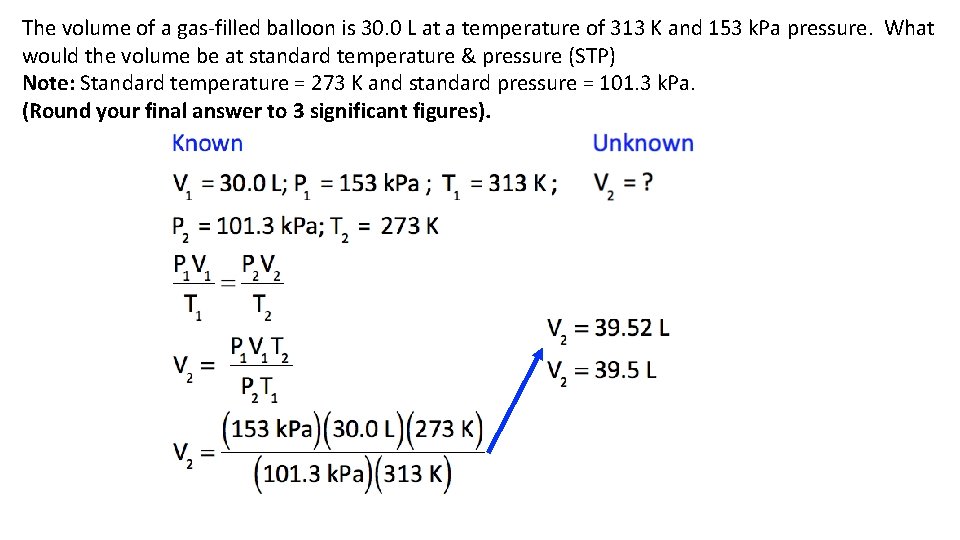 The volume of a gasfilled balloon is 30