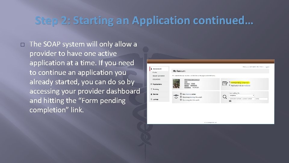 NEVADA STATE ONLINE APPLICATION PORTAL SOAP PRESENTATION How