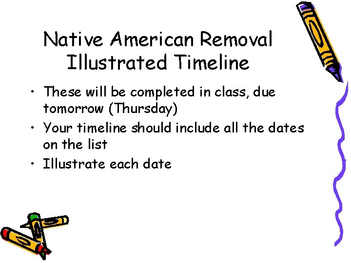 Native American Removal Illustrated Timeline These will be