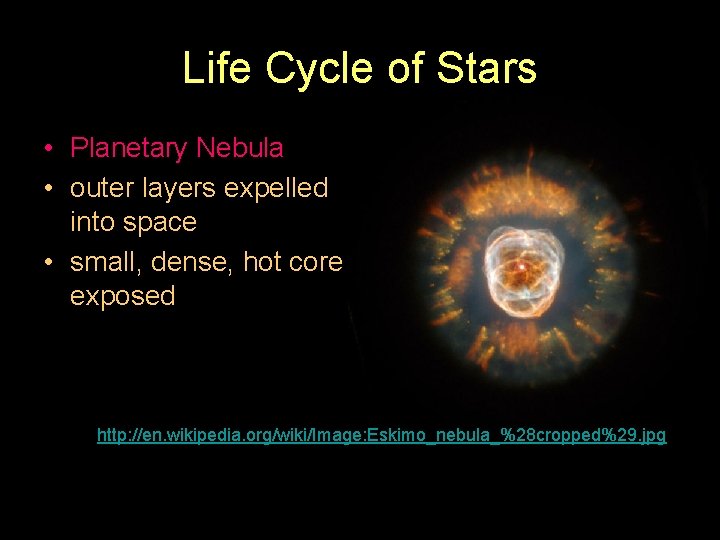 Life Cycle of Stars Nebula hundreds of light