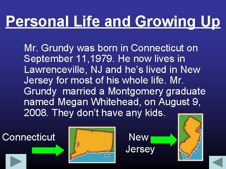Biography Presentation Mr Grundy David Hartman Mrs Mintz