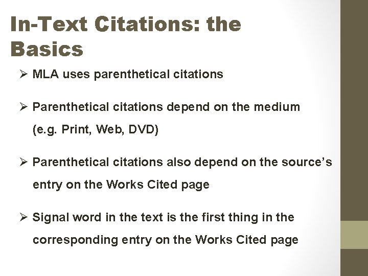 MLA Formatting and Style Guide Online Research Tips