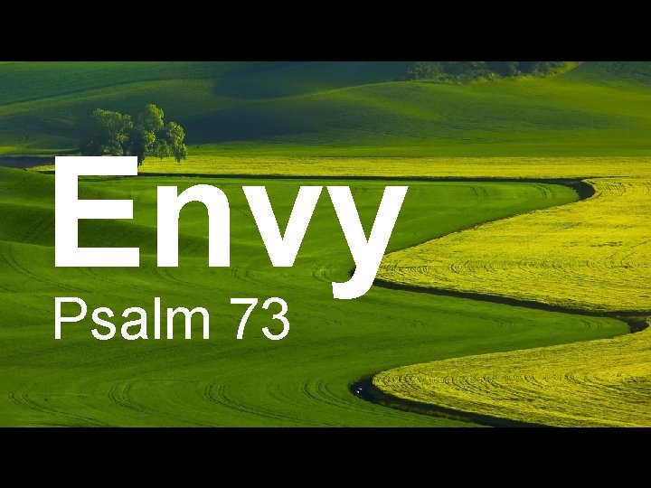 Envy Psalm 73 Examples of Envy Cain Abel