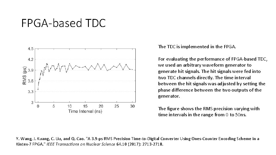 FPGAbased Multithreshold Time Measurement System Qiang Cao 2018