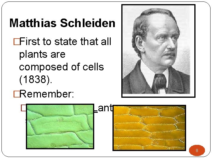 The History of Cell Biology 1 What is