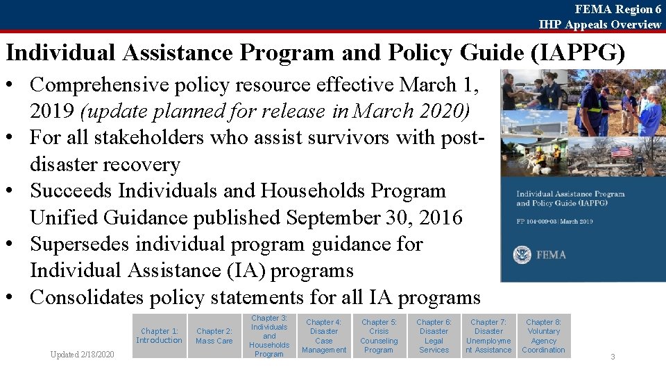 FEMA Region 6 IHP Appeals Overview Individual and