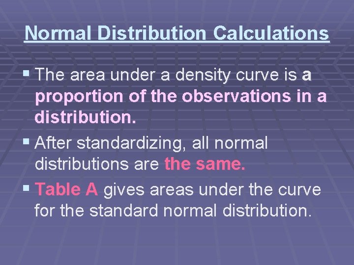 Standard Normal Calculations 2 2 b cont Target