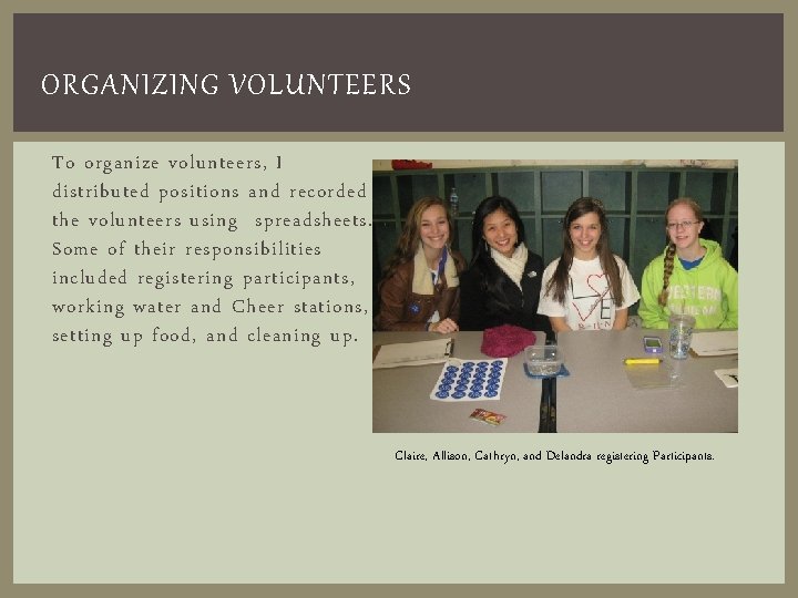 A Community Service Project to benefit the Childrens