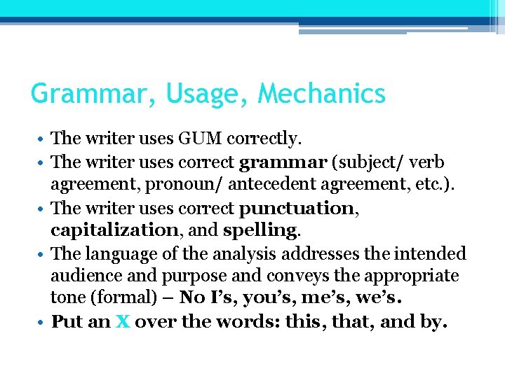 LITERARY ANALYSIS PLEASE TAKE OUT THE FOLLOWING YOUR