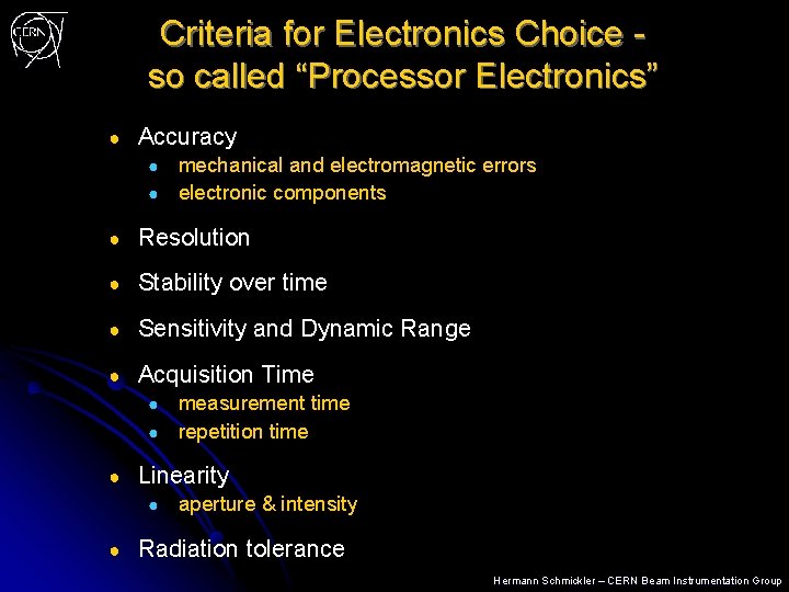 Introduction to Beam Instrumentation Hermann Schmickler CERN Beam