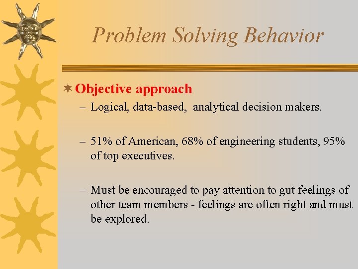 Problem Solving Behavior Designers problem solving styles Introvert