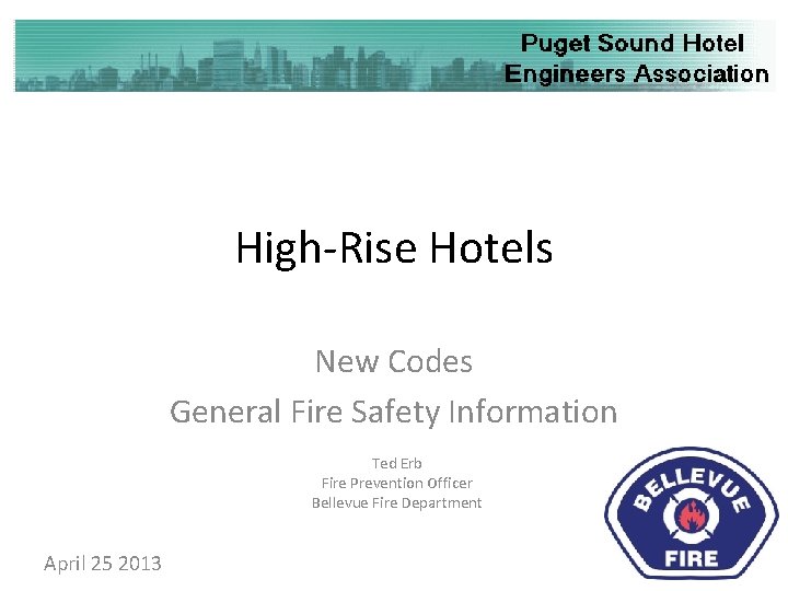 HighRise Hotels New Codes General Fire Safety Information