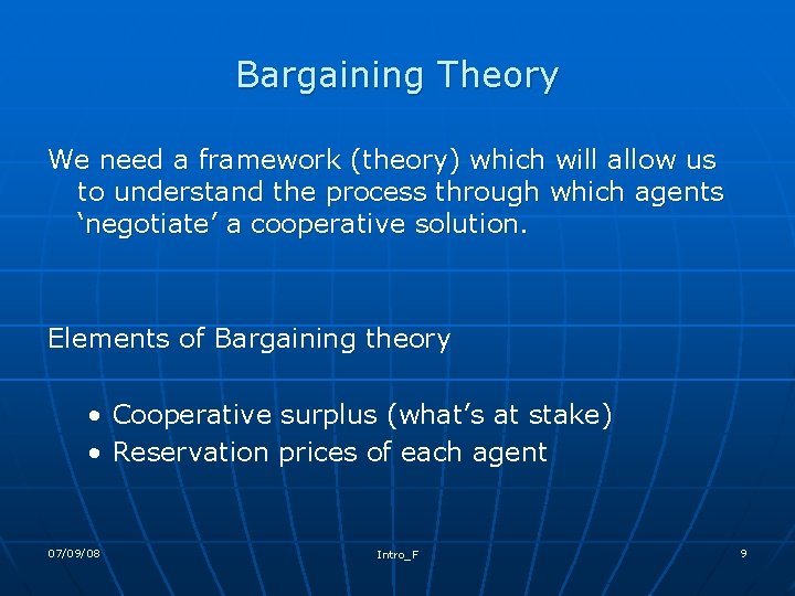 Part AIII continued Microeconomic Theory Review continued 070908
