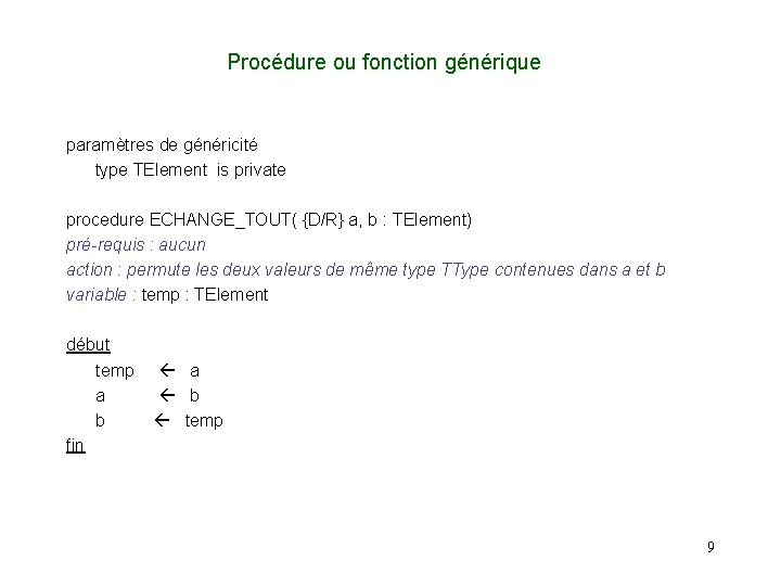 Rvisions 1 Tableaux non contraints Dclaration du type