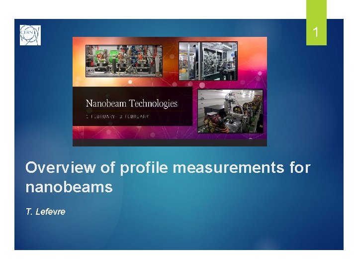 1 Overview of profile measurements for nanobeams T