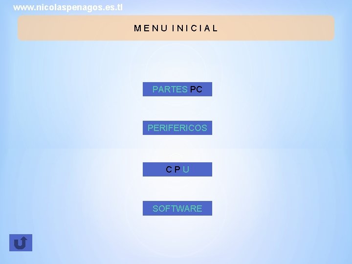 www nicolaspenagos es tl MENU INICIAL PARTES PC