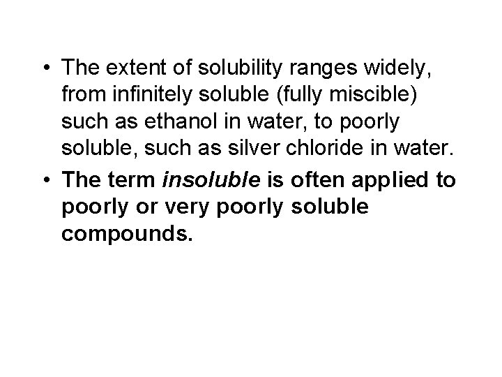 Aim What are solubility factors Do now Define
