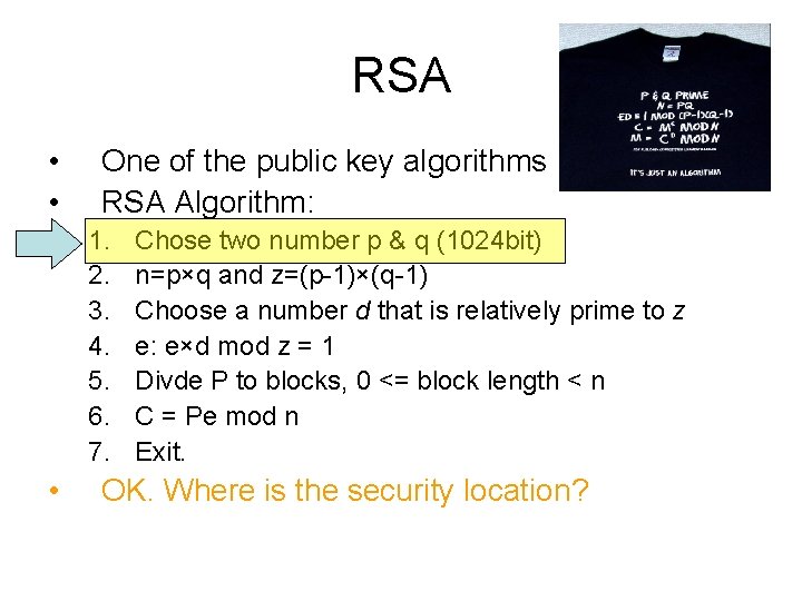 Network Security Section 3 Public Key Digital Signature