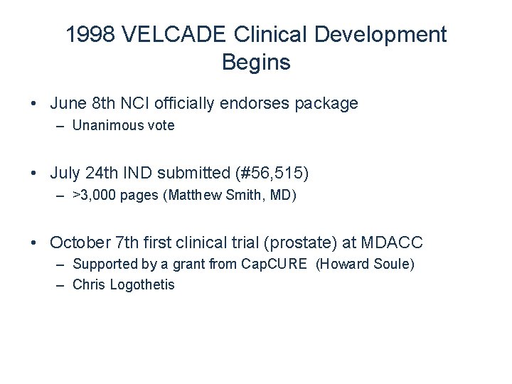 The Story of VELCADE A Biotech Love Story