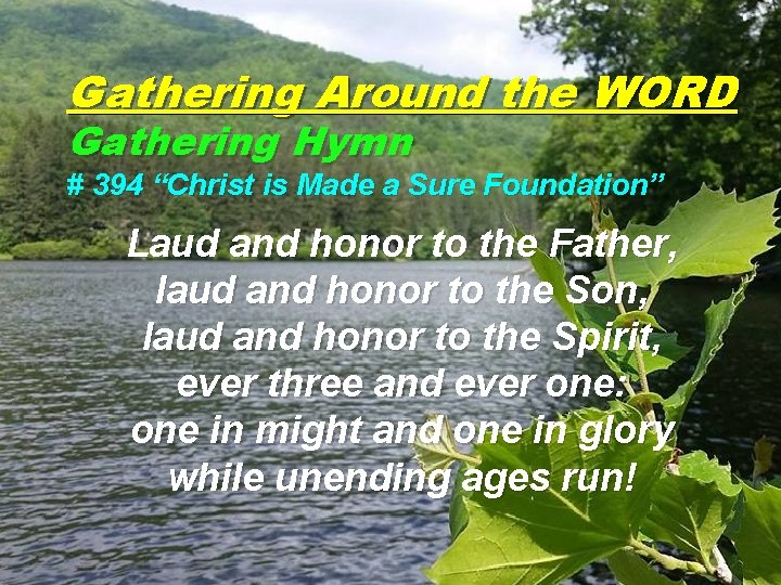 Homecrest Presbyterian Church Worship of the Lords Day