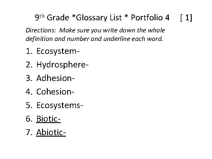 Lesson 81 Materials The Nonliving Environment Worksheet Notebook