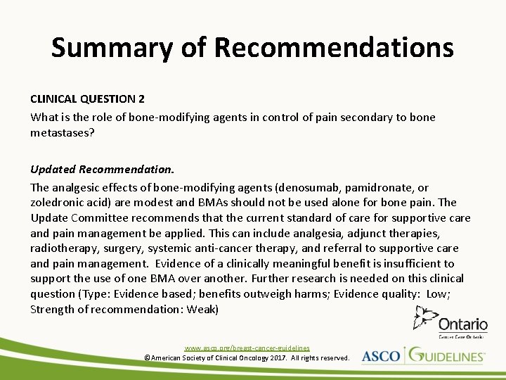 The Role of Bone Modifying Agents in Metastatic