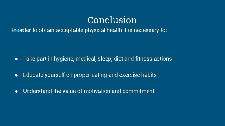 How to obtain acceptable Physical Health By Robby