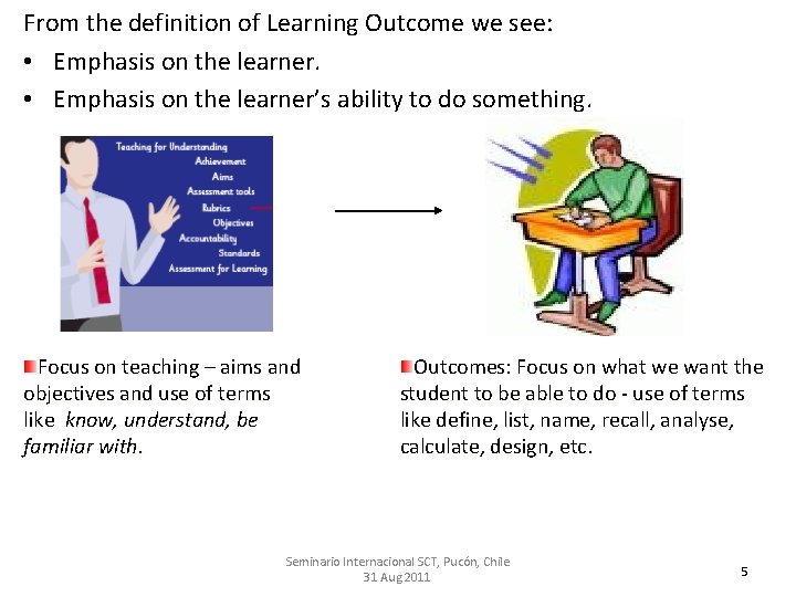 Aligning Learning Outcomes Learning Activities and Assessment Dr