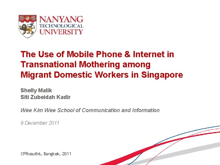 The Use of Mobile Phone Internet in Transnational