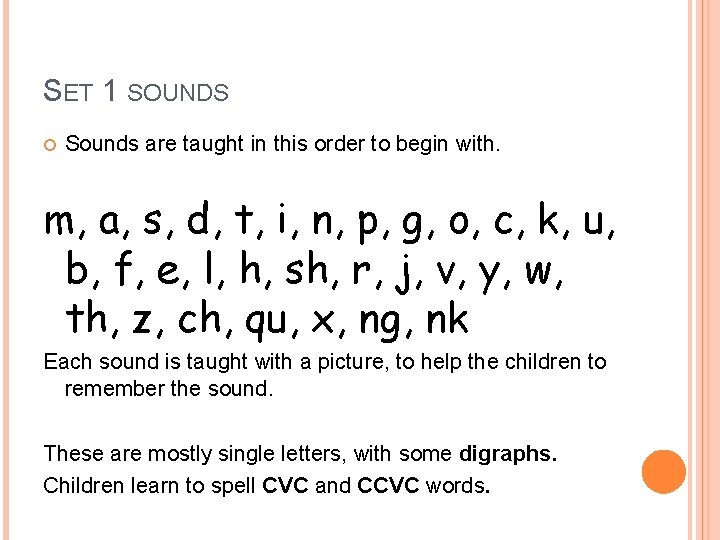 READ WRITE INC PHONICS In Year one AIMS