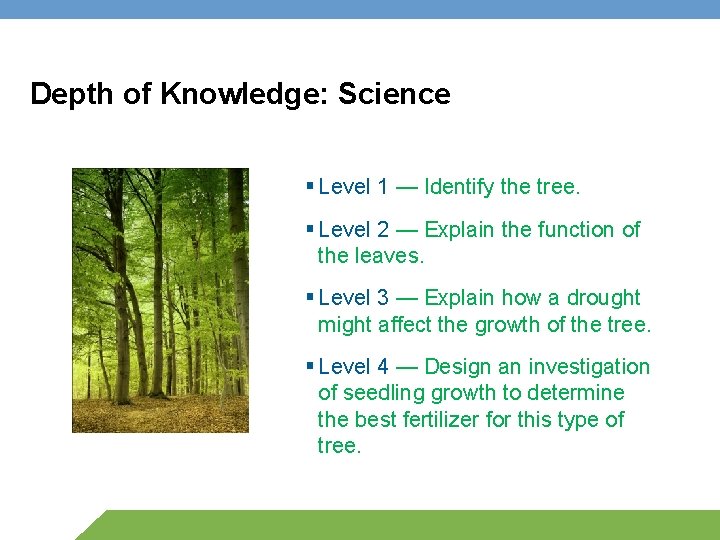 Depth of Knowledge and the Cognitive Rigor Matrix