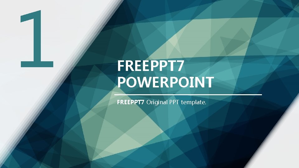 FREEPPT 7 POWERPOINT FREEPPT 7 POWERPOINT 1 FREEPPT