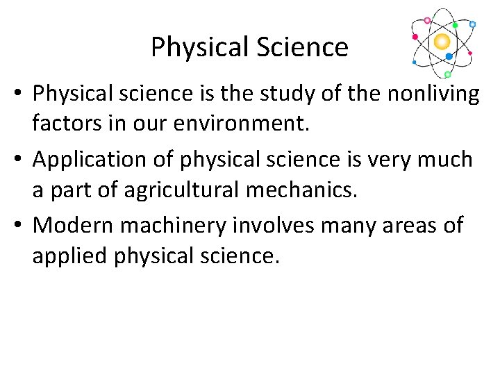 Ag Systems Tech 2 Standard 4 objective 1
